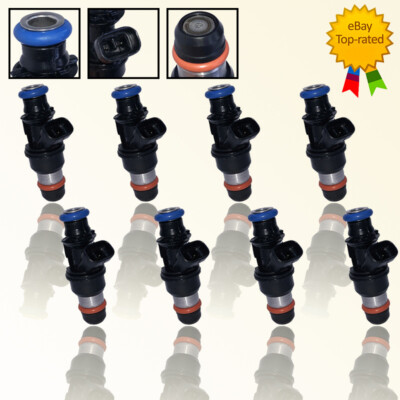 8PCS 440cc Fuel Injectors 25348180 For Truck Chevy GMC Marine 8.1L 3 ...