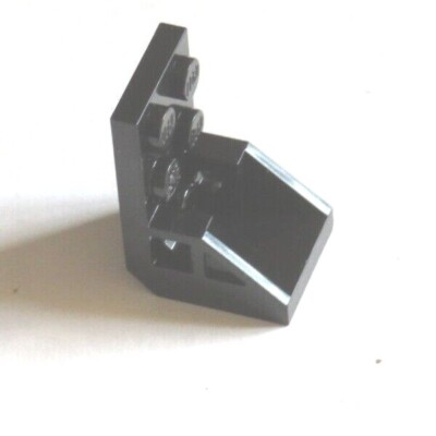 LEGO 2 x Black Bracket 3 x 2 - 2 x 2 Inverted (Space Seat) 4598 new ...