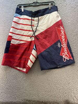Budweiser Men's Board Shorts Swim Shorts Mesh Lined 34 Waist | eBay
