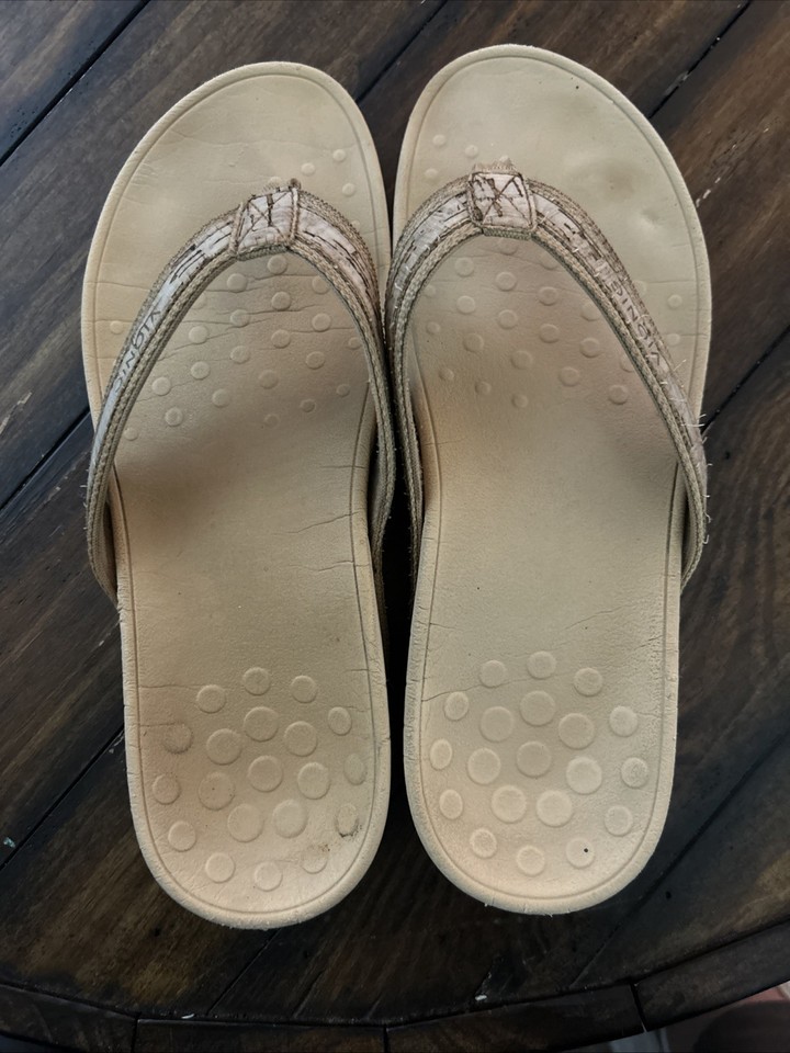 Vionic Women’s High Tide Platform Wedge Flip Flop Sandals Size 8.5 Cork ...