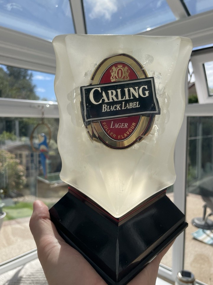 Vintage Carling Black Label Lager Beer Pump Head Topper | eBay UK