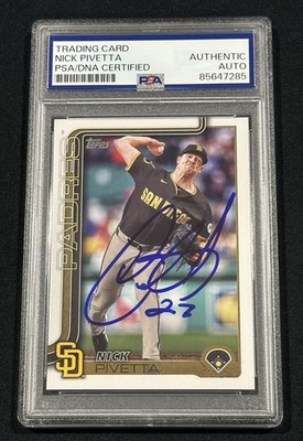 2025 Topps Series 2 Signed Nick Pivetta Autographed Auto Padres Card ...