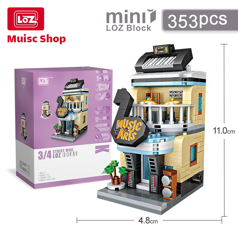 LOZ Mini Blocks Sets Food Street View Building Blocks Micro Bricks with ...