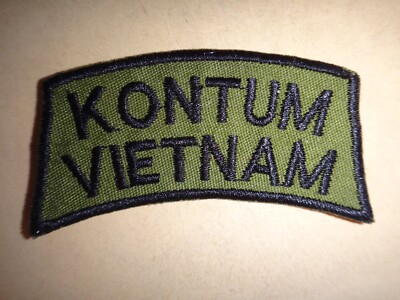 Vietnam War Subdued Tab Patch "KONTUM VIETNAM" | eBay