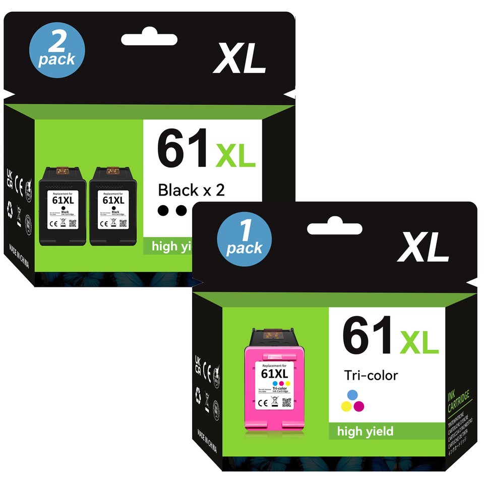 61XL 61 XL Ink Printer Cartridge For HP ENVY 4500 4501 4502 4504 5530 ...