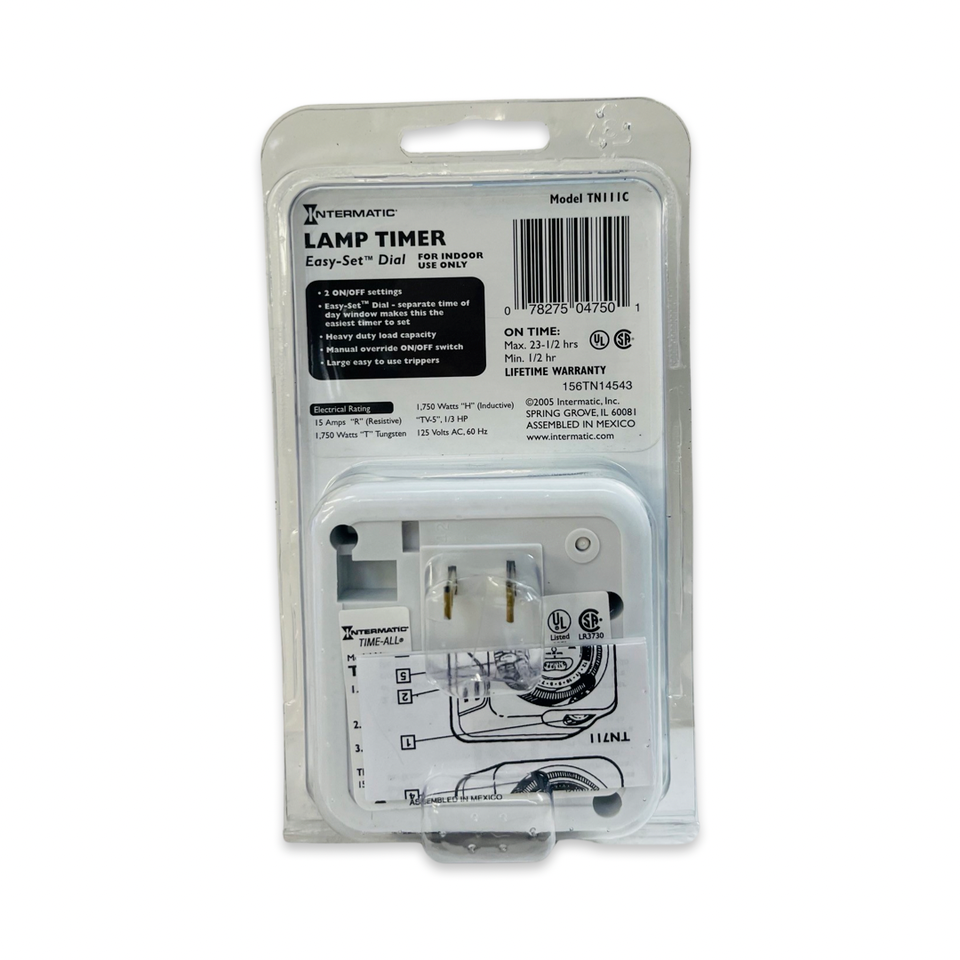 Intermatic Lamp Timer Easy Set Dial 2 Settings Model TN111C | eBay