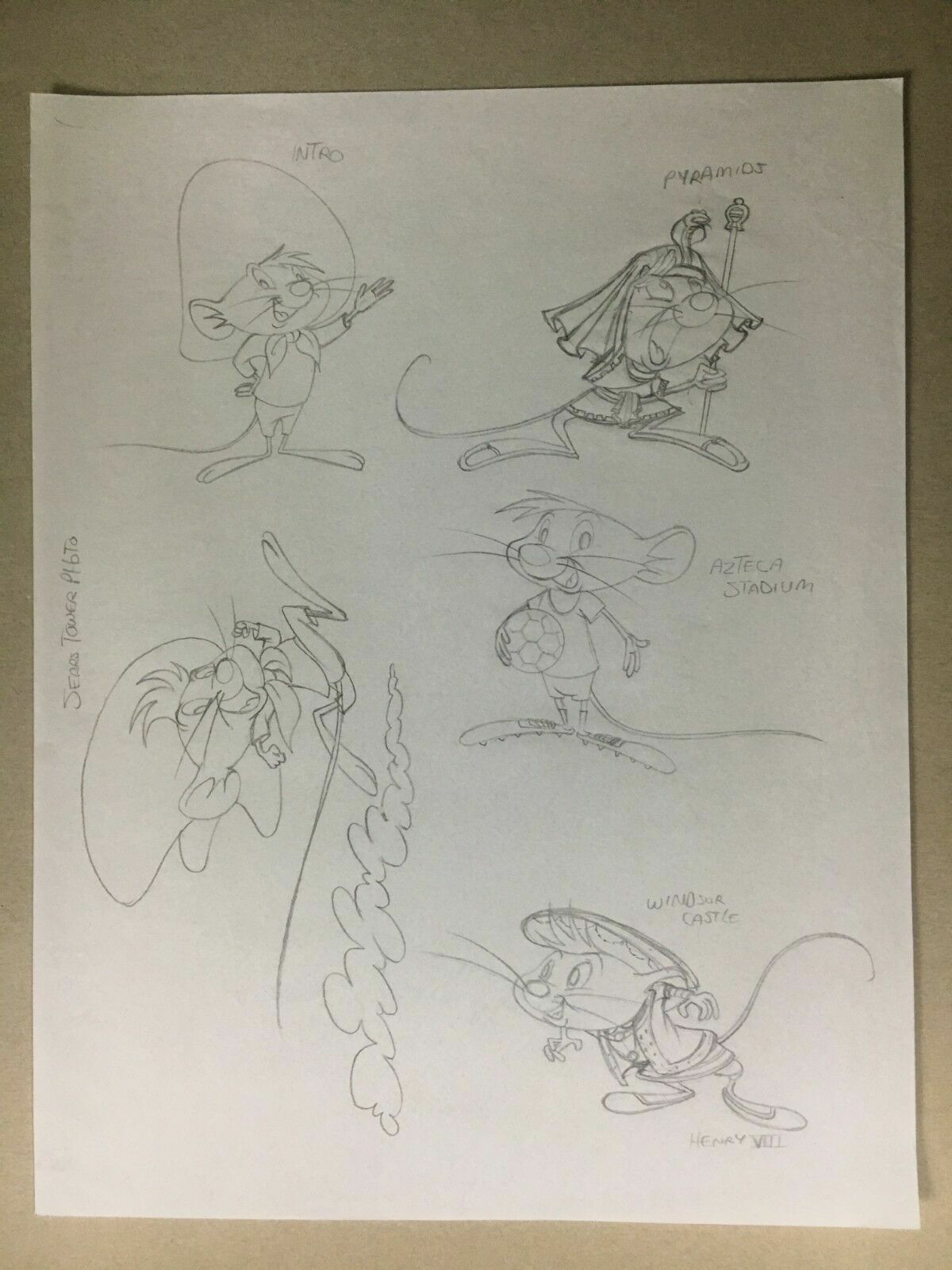 Speedy Gonzales Original Art Pencil Portrait Sketch by Steve Smallwood ...