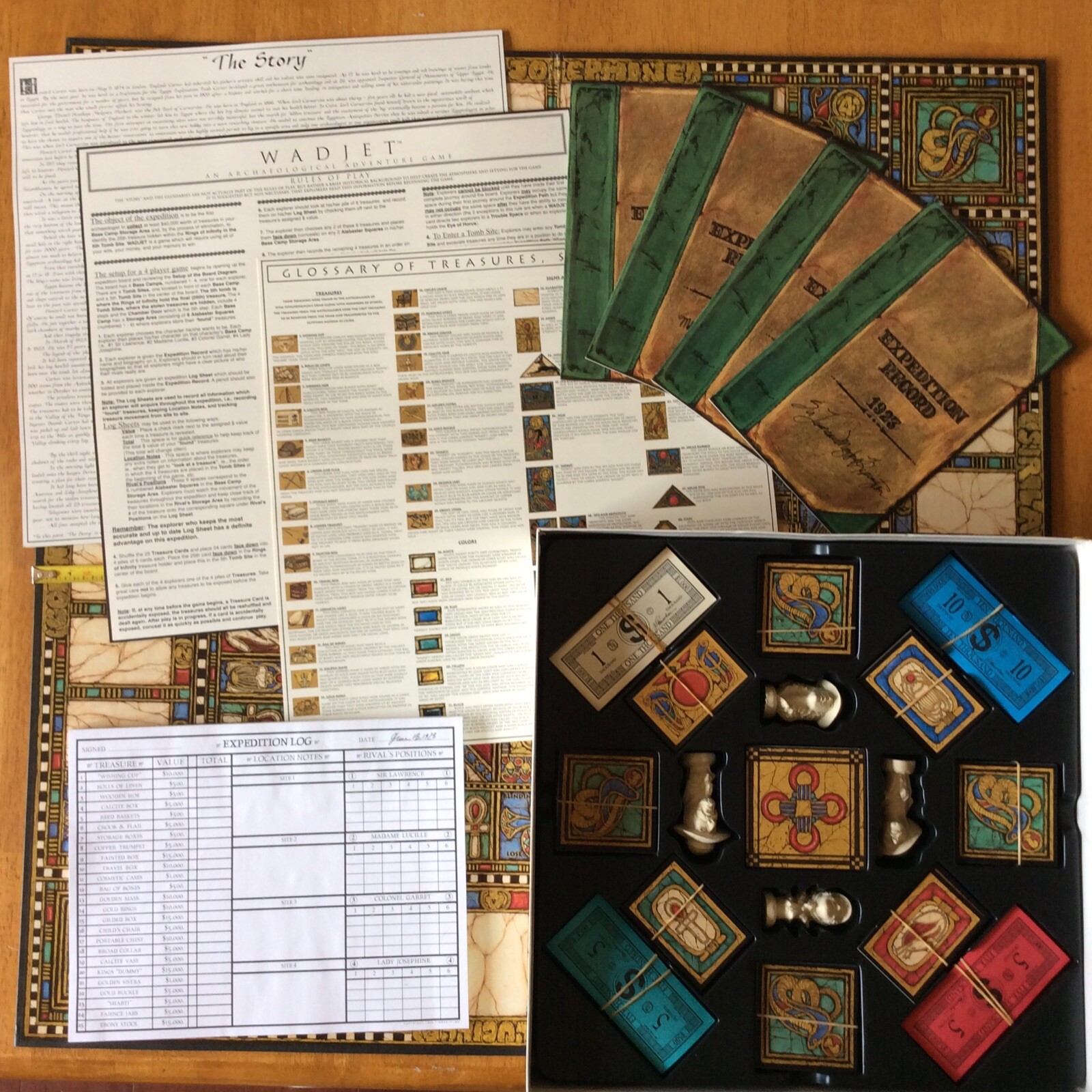 Wadjet board game by Timbuk II Inc (1996) 100% Complete | eBay