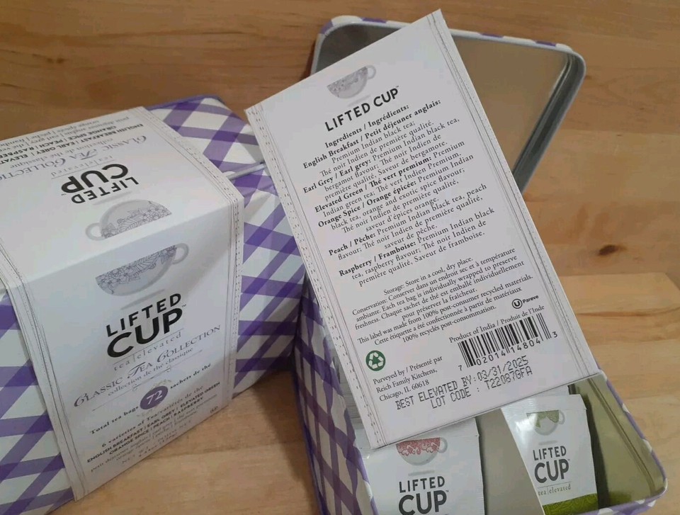 2CT: LIFTED CUP Classic Tea Collection 72 VARIETIES Tea Bags in GIFT ...