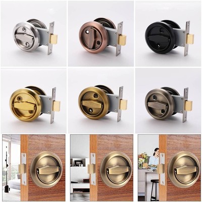Stainless Steel Door Lock Round Ring Door Handles Cabinet Drawer | eBay