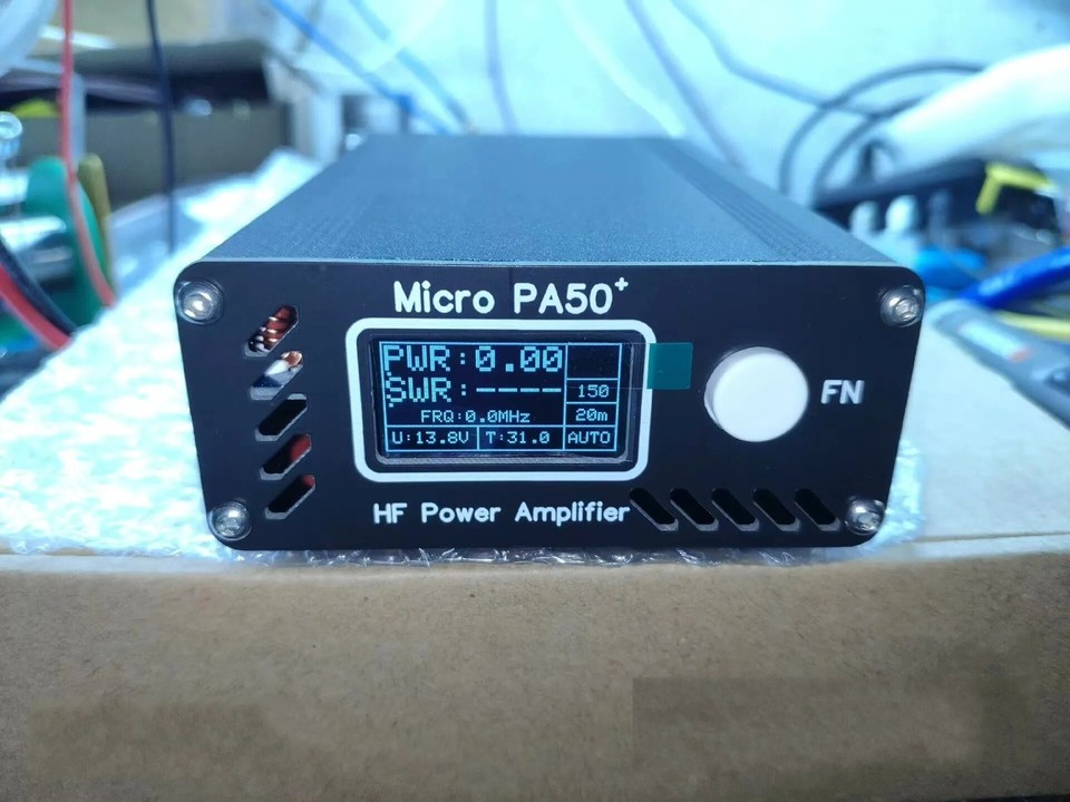 Micro PA50+ (PA50 Plus) 50W Shortwave HF Power Amplifier SWR Meter LPF ...