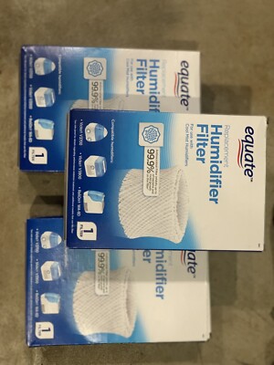 New Equate Replacement Humidifier Filter (Lot of 3) Antimicrobial Vicks ...