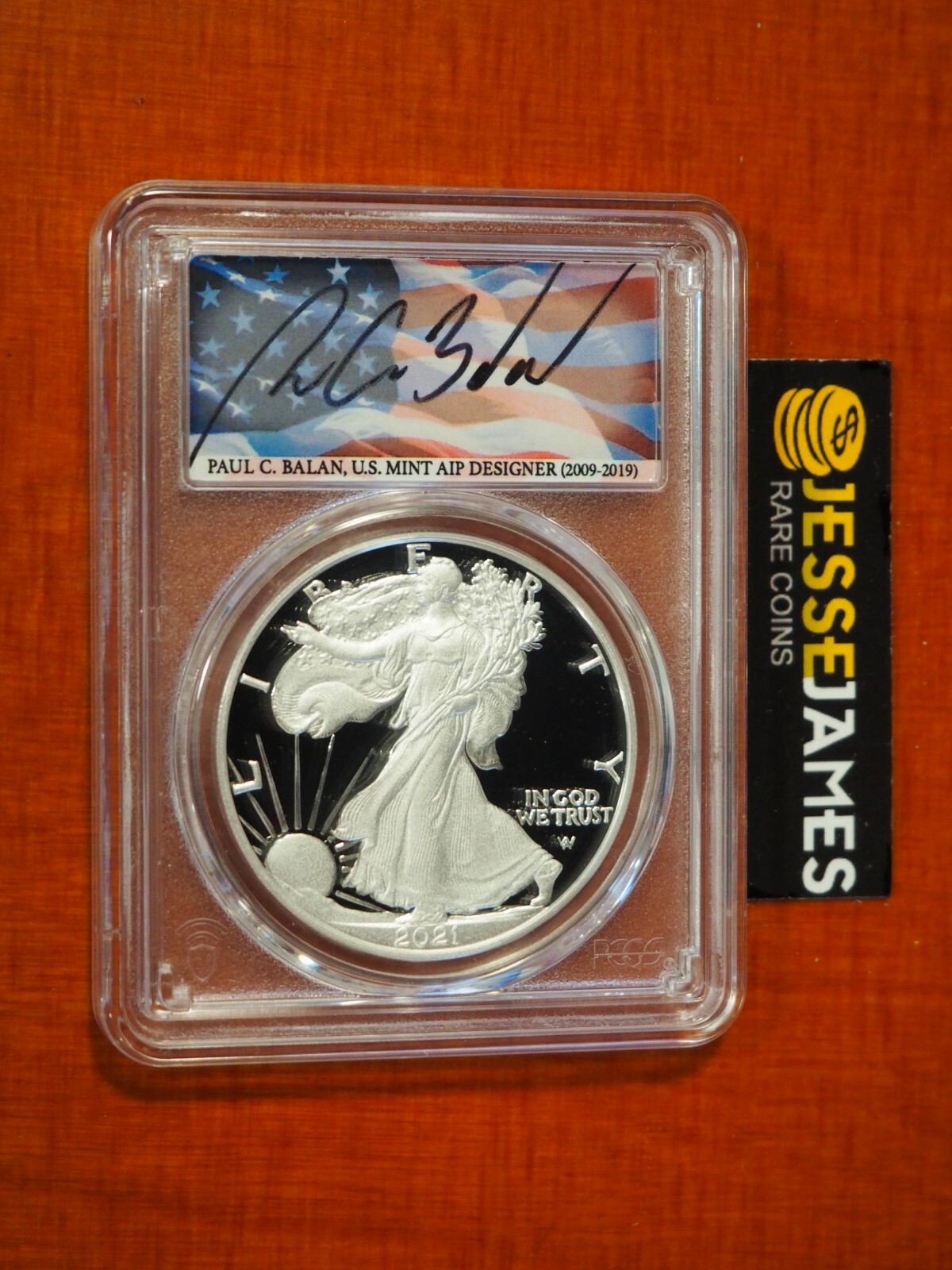 2021 W PROOF SILVER EAGLE PCGS PR70 DCAM TYPE 2 FIRST DAY ISSUE PAUL ...