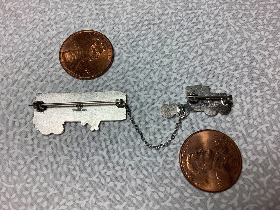 Vintage Sterling Silver Keeshin Motor Freight Trucking Pin/Brooch | eBay