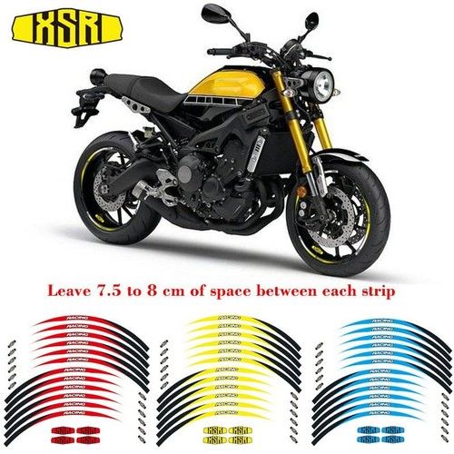 Motorcycle stripes Wheel Hub Rim Strip Sticker Decal For YAMAHA XSR 700 ...