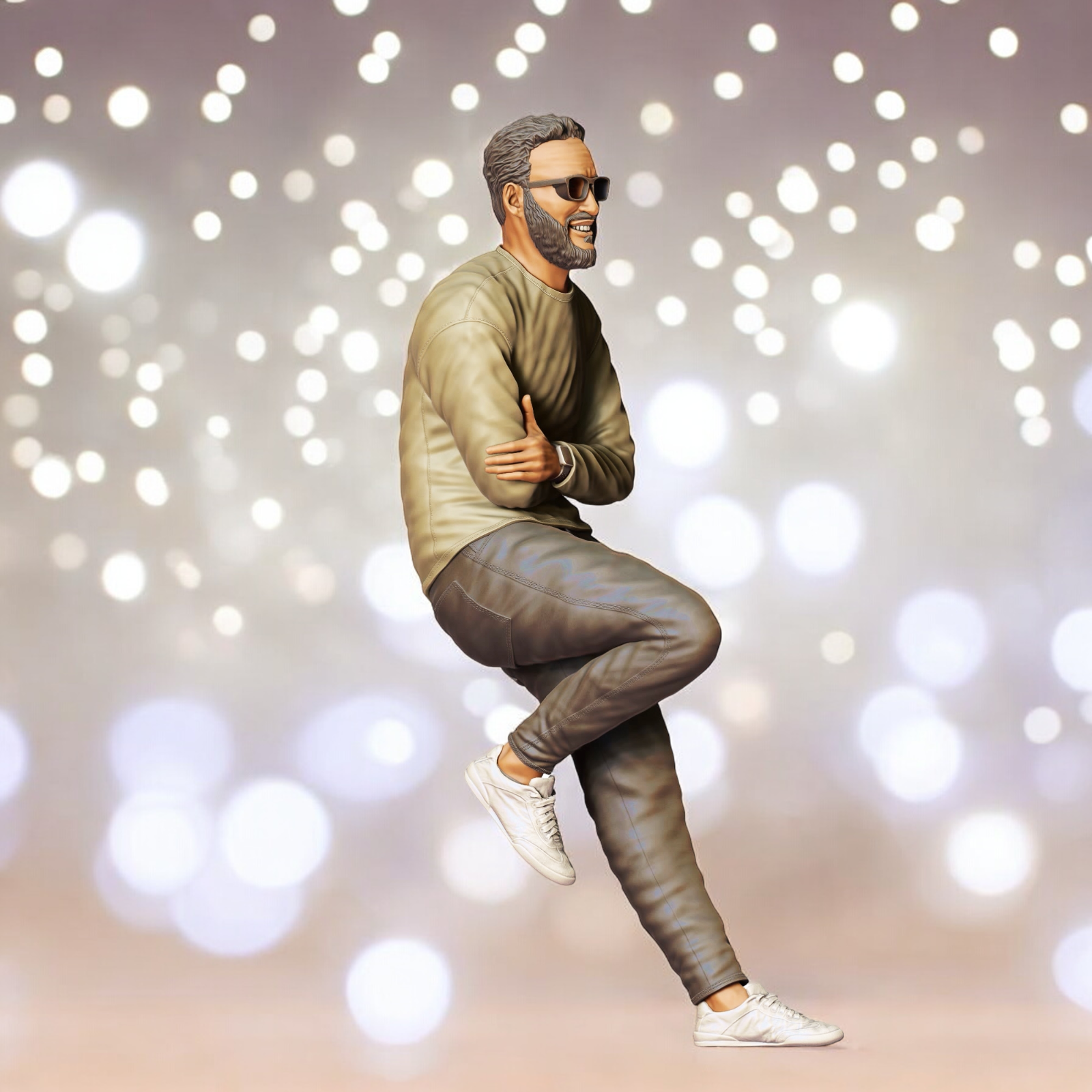 Guys Sitting and Leaning on Model Cars Resin 3d print Set of 2 Figures ...