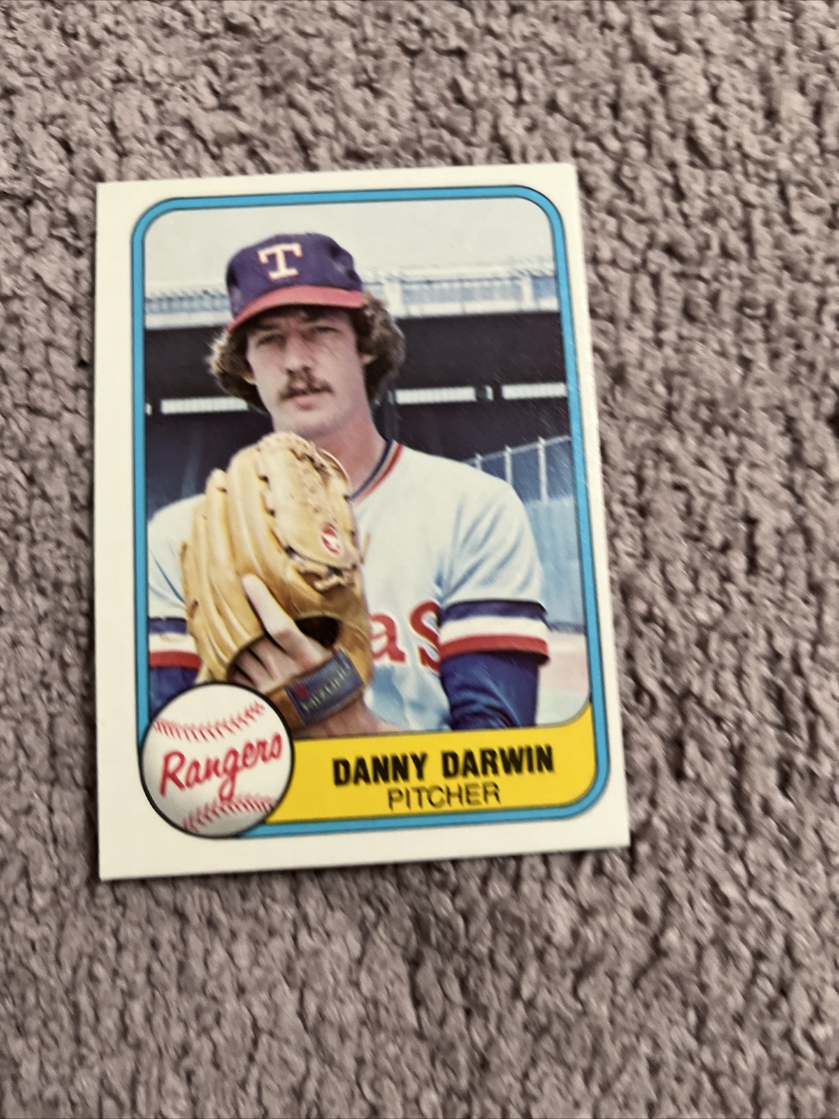 1981 Fleer Texas Rangers Baseball Card #632 Danny Darwin | eBay
