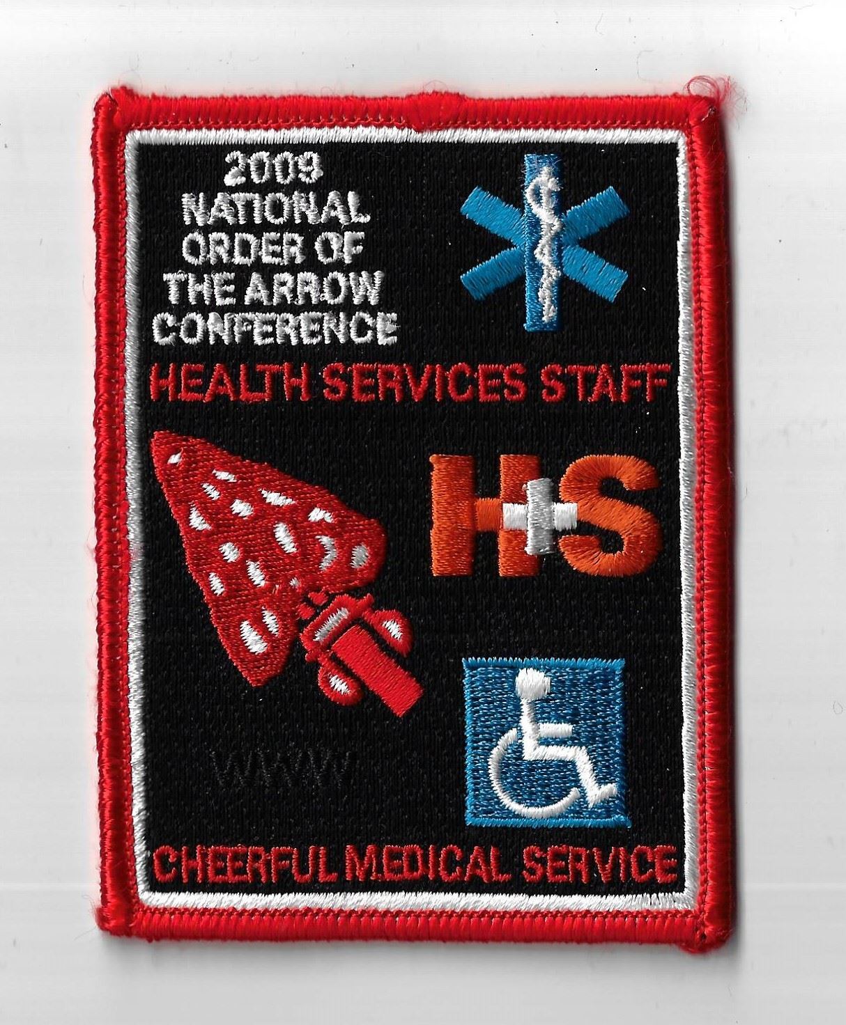 OA 2009 NOAC Health Services Staff Cheerful Medical Service RED Bdr ...