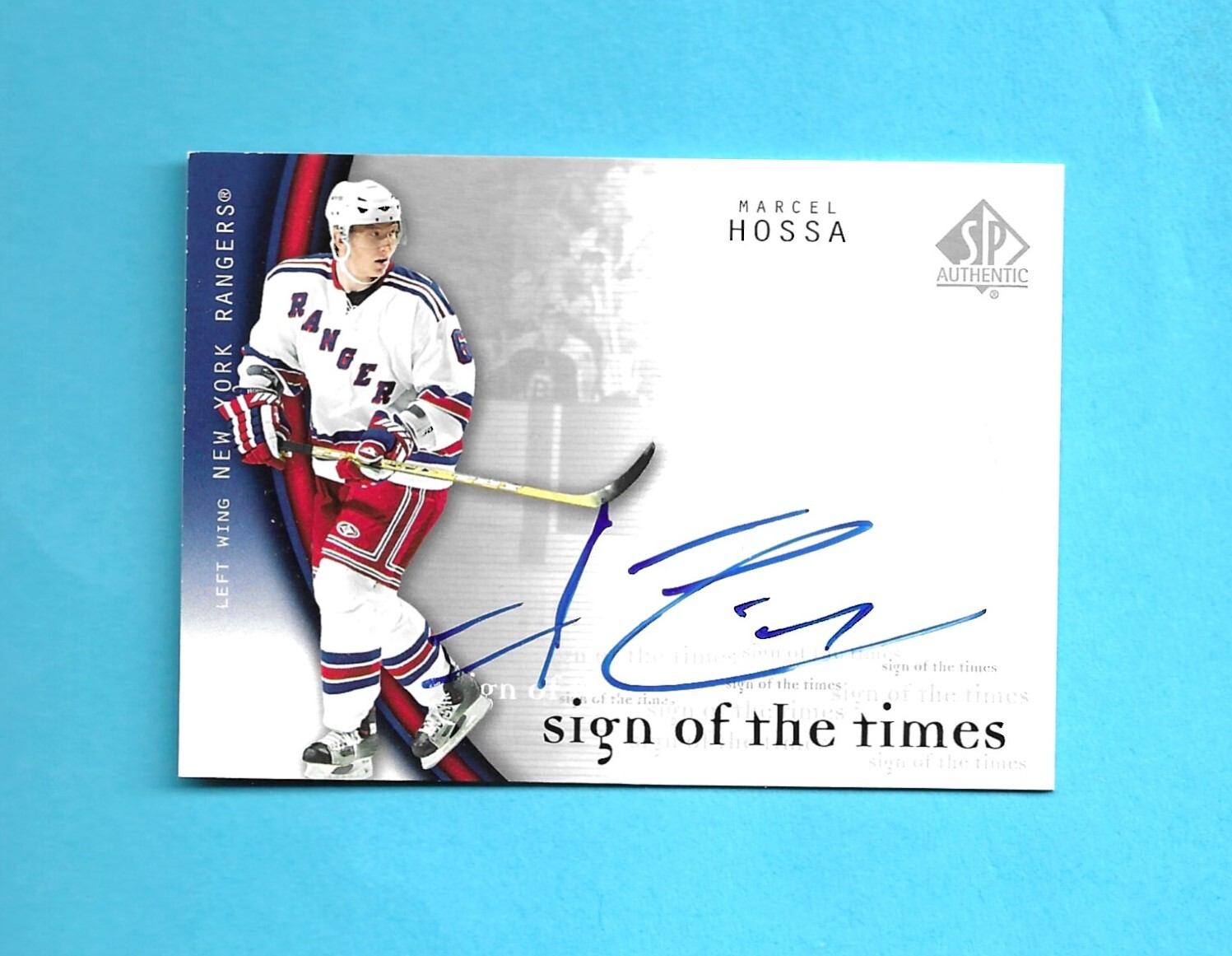 2005-06 SP Authentic SOTT AUTO # HO MARCEL HOSSA NEW YORK RANGERS | eBay