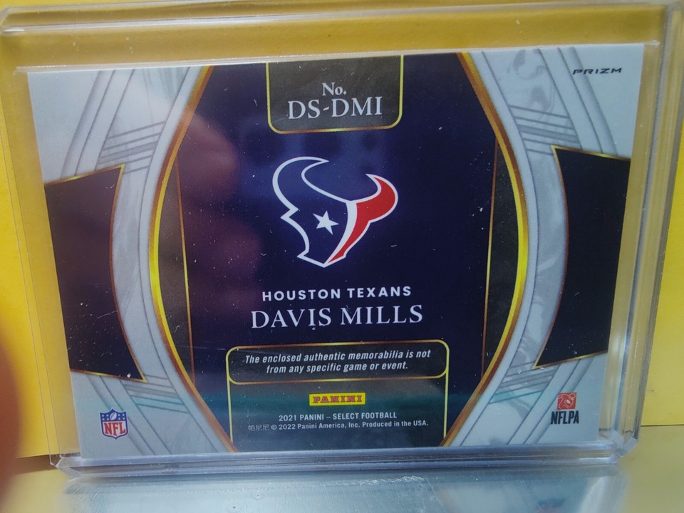 2021 SELECT DAVIS MILLS DRAFT SELECTIONS ROOKIE PATCH RED PRIZM #DS-DMI ...