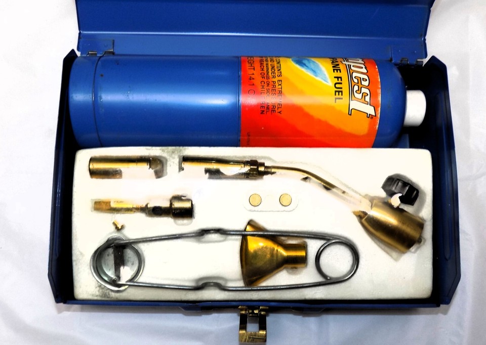 Vintage Turner Tempest Multi-purpose Propane Torch Kit with Blue Case ...