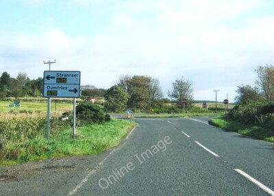 Photo 6x4 Junction of the B7084 with the A75 Dunragit c2009 | eBay UK
