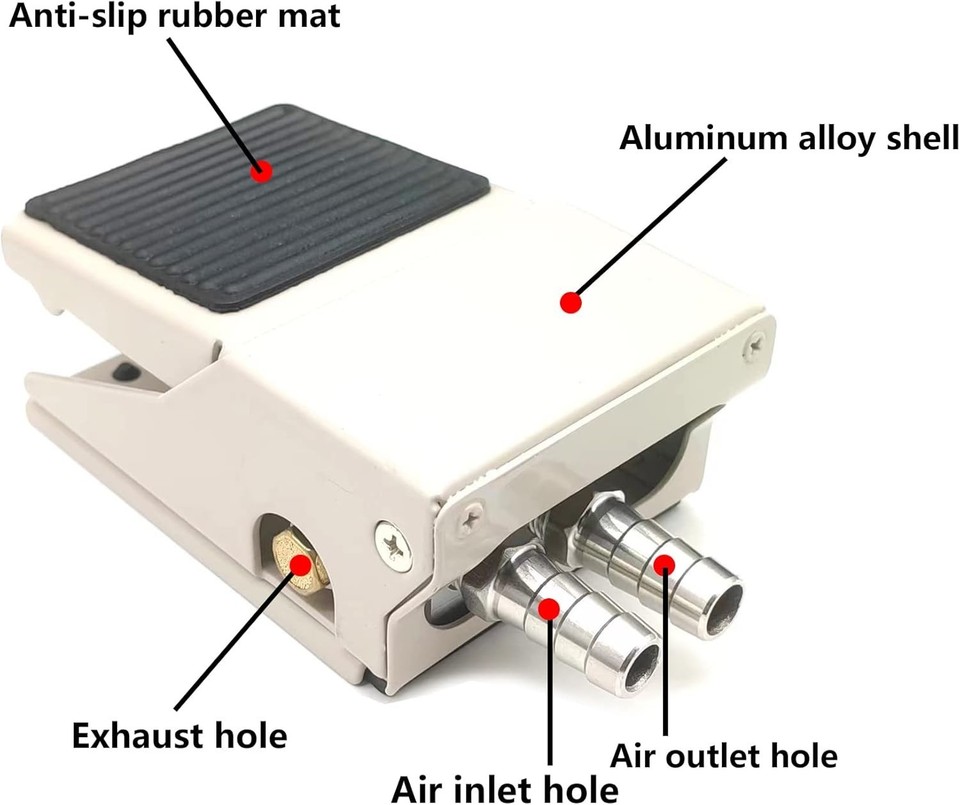 Sandblaster Gun Sandblasting Cabinet Foot Valve Sand Blasting Media Kit ...
