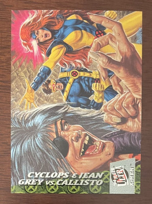 1994 Fleer Ultra X-Men Greatest Battle Cyclops & Jean Grey vs. Callisto ...