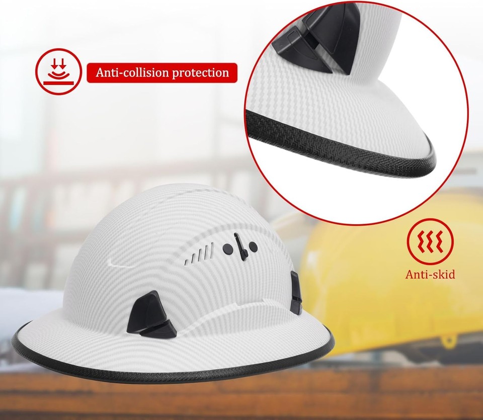 Full Brim Hard Hat Guard Helmet Protection Edge Trim 36.6in Length(Hard ...