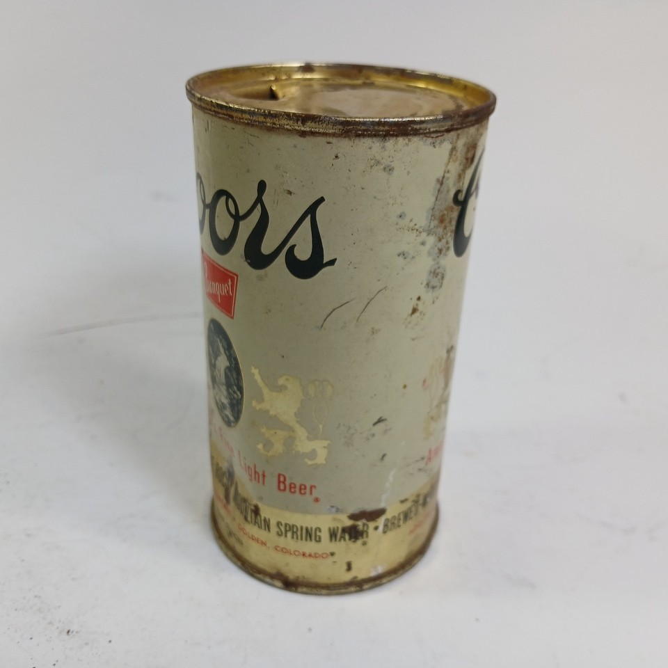 Coors Banquet Flat Top Beer Can - 12oz - Adolph Coors, Golden Colorado ...