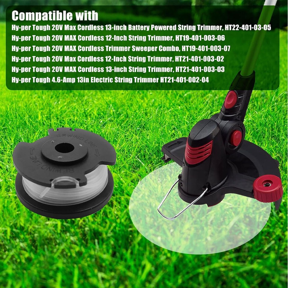 4Pc/Set For Hyper Tough Spool Trimmer Line 1.6mm + Cap Cover HT19-401 ...
