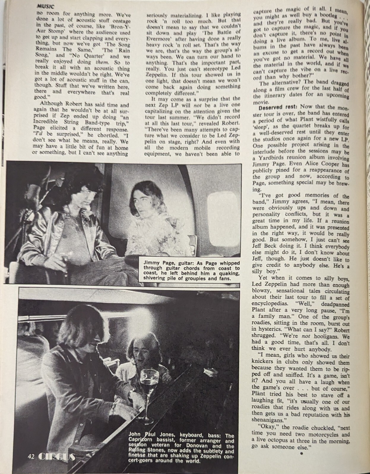 Circus Magazine November 1973 Uriah Heep, America, Clapton, Stones, Led ...