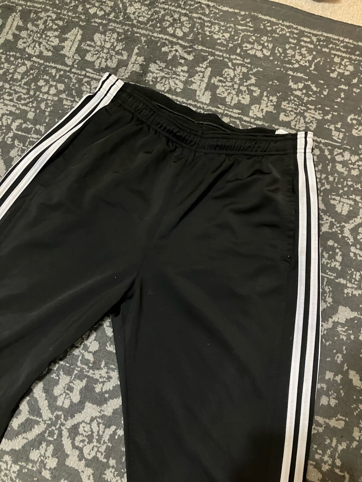 Vintage Y2k Adidas Track Pants Zipper Pockets Size La… - Gem