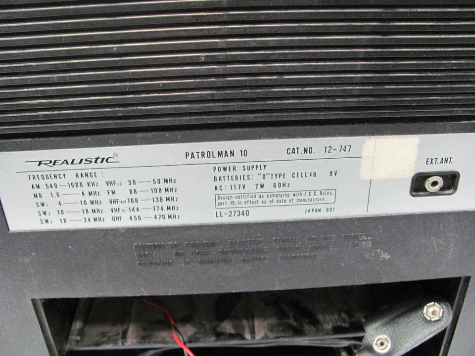 Vintage Multiband SW Radio Realistic Patrolman 10 Model 12-747 | eBay