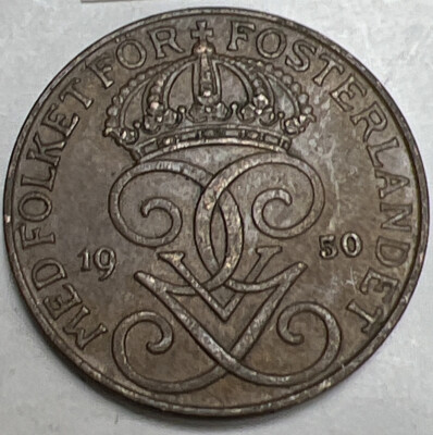 COIN / SWEDEN / 5 ORE / FEM ORE 1950 Fosterlandet Kayihan coins Lot ...