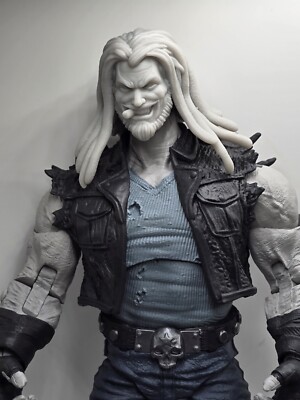 3d Print BOUNTY HUNTER LOBO HEAD 1:10 7" DIAMOND SELECT MCFARLANE DC ...