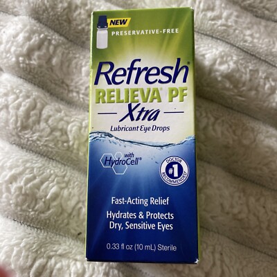 Refresh Relieva PF Xtra Eye Drops 0.33oz – EXP 5/26 (C) | eBay