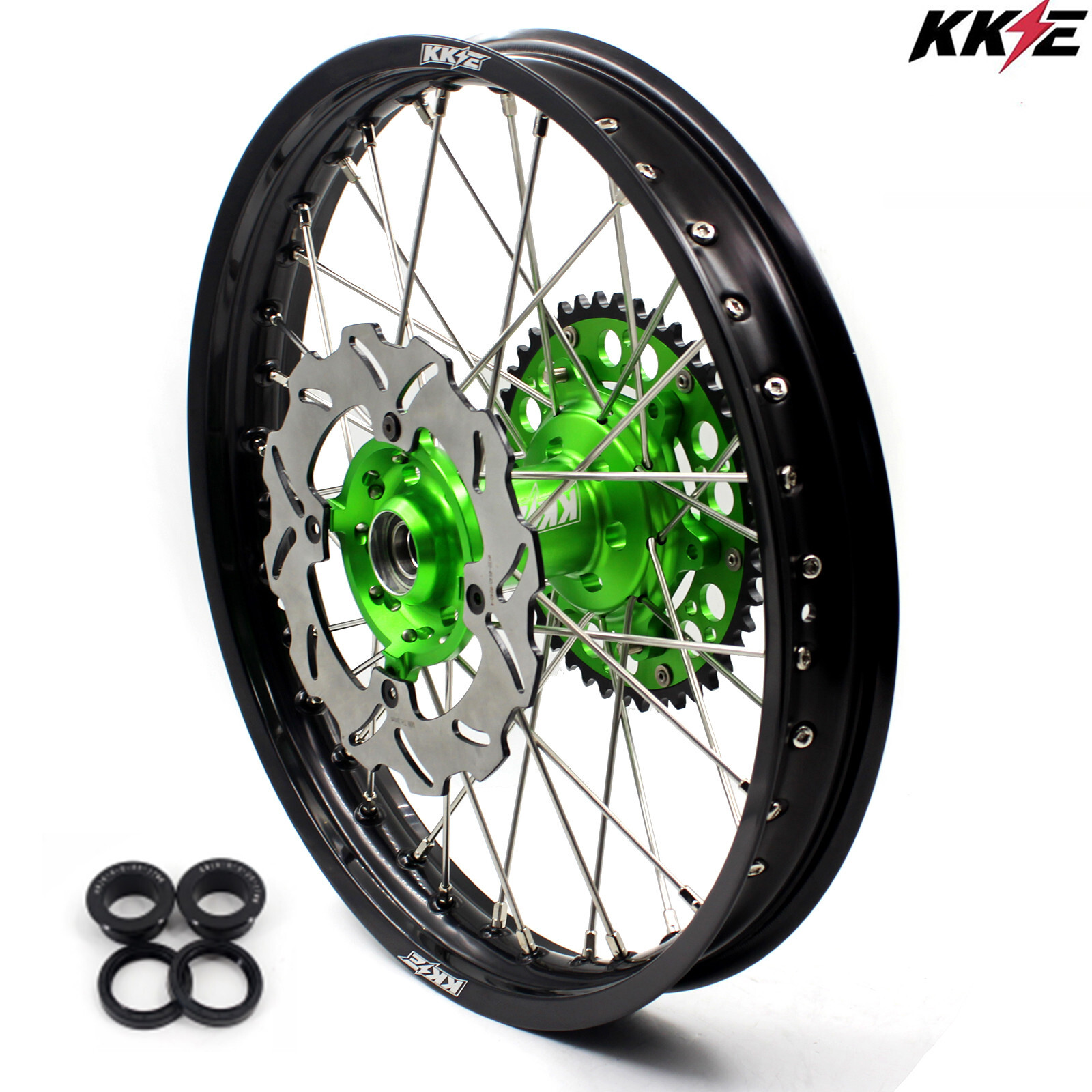 KKE 2.15*19" Rear Wheel Rim Fit Kawasaki KX250F KX450F 2006-2018 CNC ...