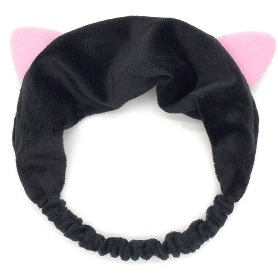 Cute Cat Ear Headband Casual Party Makeup Hairband Soft Velvet Hair ...