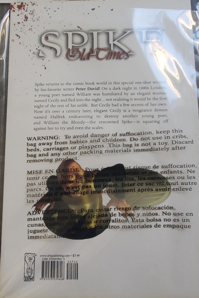 Spike Old Times Comic 1 Cover A First Print 2005 Peter David Fernando ...