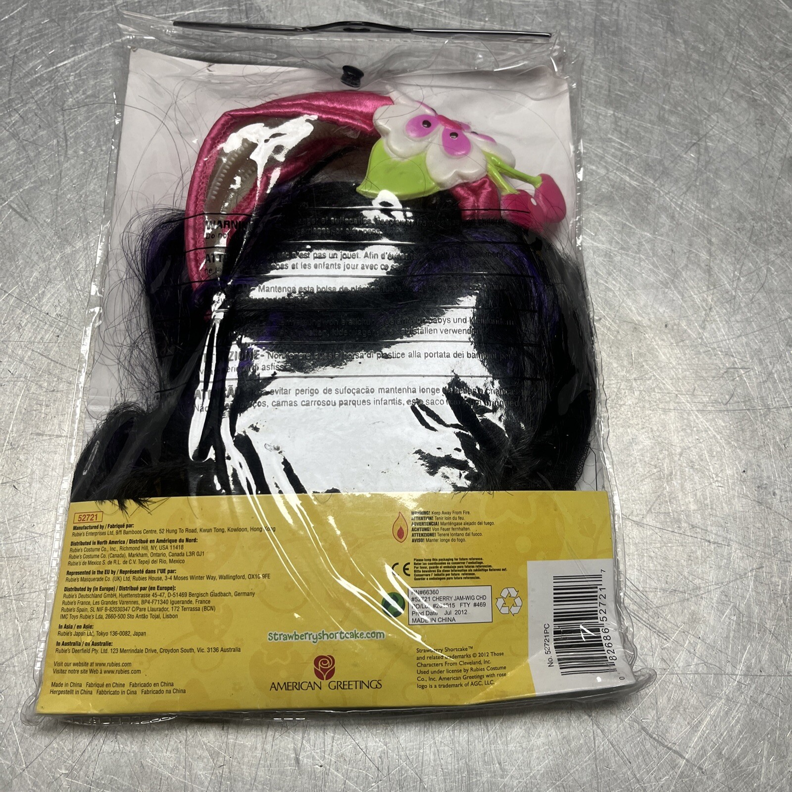 Strawberry Shortcake Cherry Jam Wig Costume Accessory… - Gem