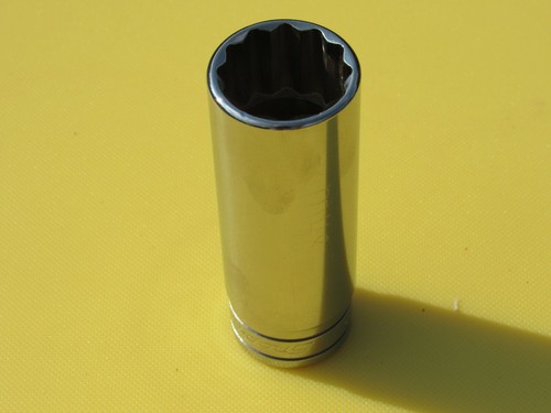 SNAP ON S281 7/8" 1/2" DRIVE SAE 12 POINT DEEP CHROME SOCKET S 281 12PT ...