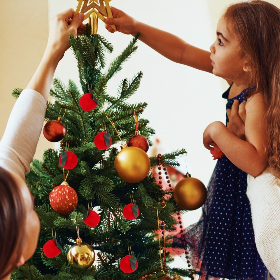 24 Pcs Mini Ornaments for Small Tree Christmas Set Decorations Craft ...