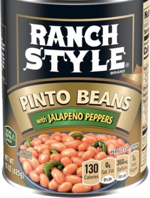 Ranch Style Pinto Beans With Jalapeno Peppers, Canned Beans, 15 OZ | eBay