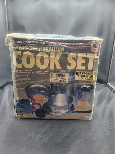Vintage American Camper 4 Person Cooking Set for Camping or Outside ...