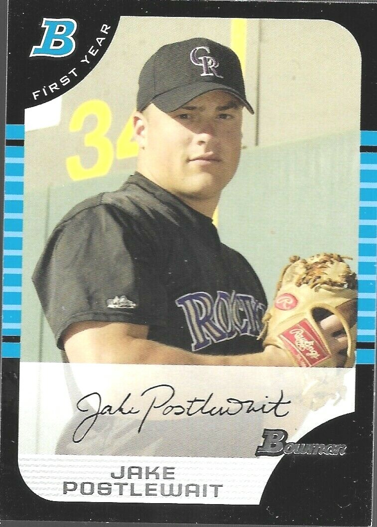 2005 Bowmans Best First Year Jake Postlewait Rookie 232 Colorado ...