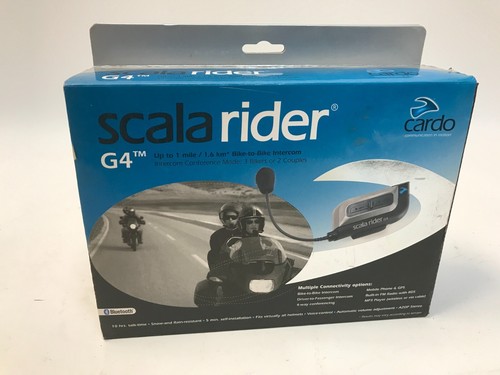Pair Cardo Scala Rider G4 PowerSet Wireless Motorcycle Helmet Intercom ...