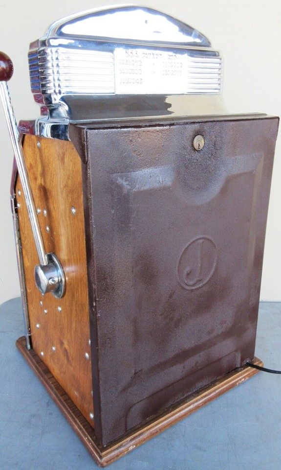 Jennings 25c Red Light Up Lady Luck Slot Machine Circa 1940's | eBay