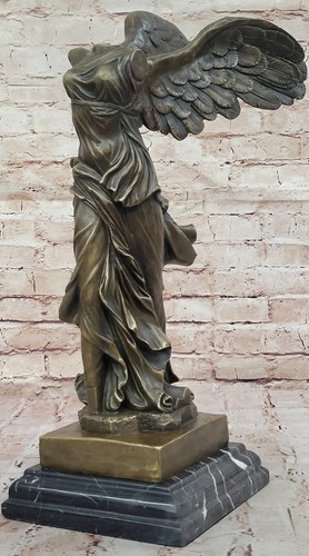 Extra Large Nike of Samothrace Victory Angel Bronze Sculpture Figurine ...