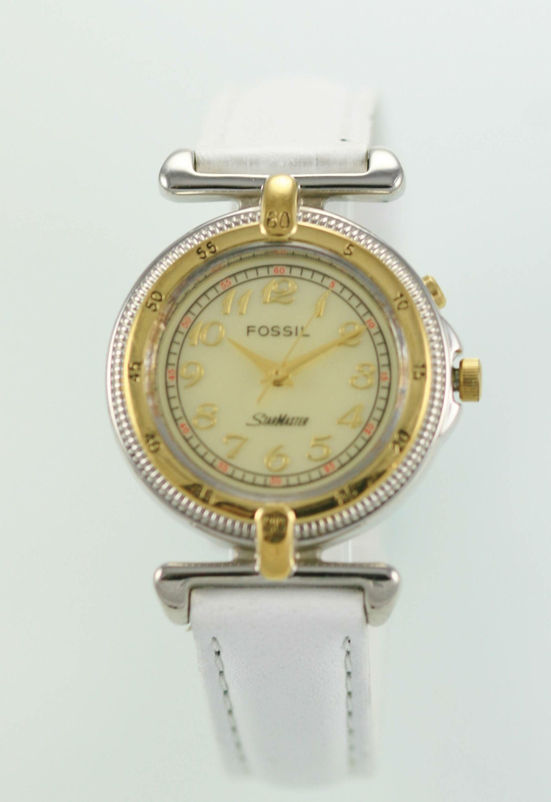 Fossil Starmaster Watch Womens Stainless Steel Gold Silver Beige Light ...
